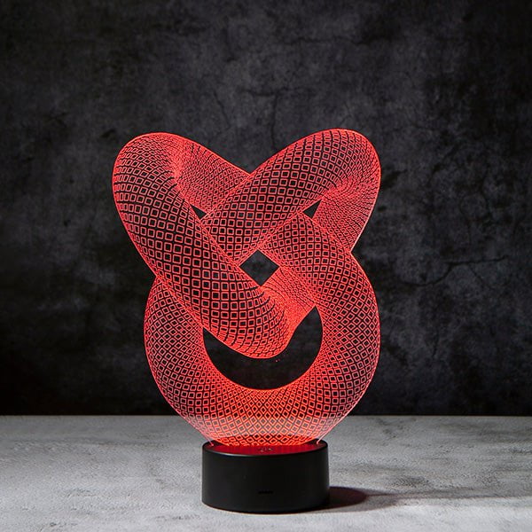 Love Knot 3D Optical LED Illusion Lamp