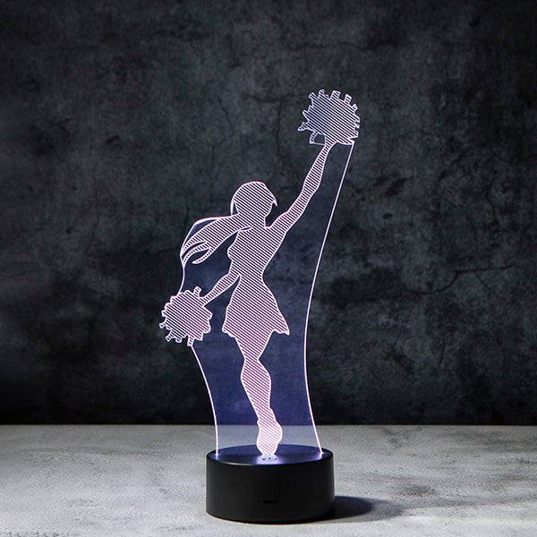 Cheerleader 3D LED Night Lamp