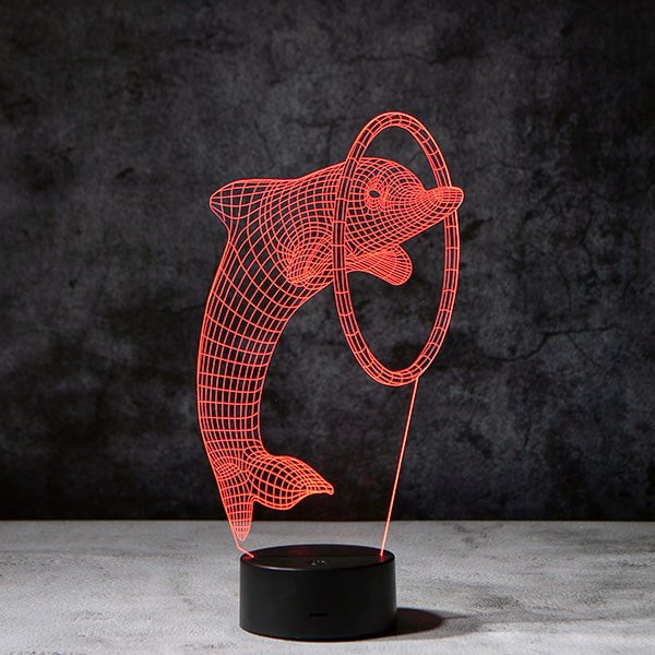 Dolphin 3D LED Night Lamp