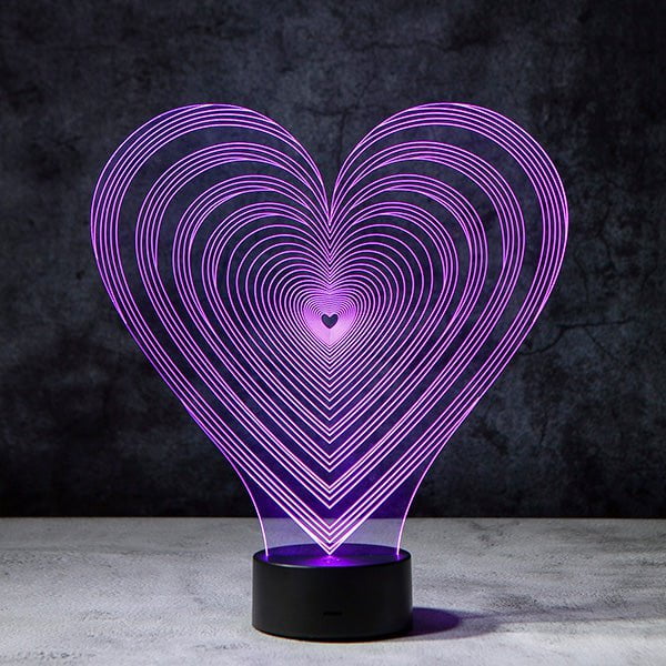 Lovestruck 3D Optical LED Illusion Lamp