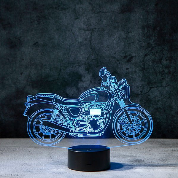 Motorcycle 3D Optical LED Illusion Lamp