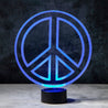 Peace 3D Optical LED Illusion Lamp